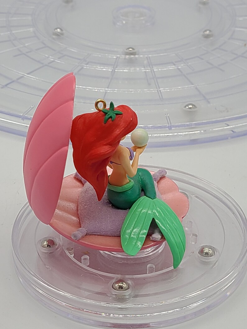 Vintage Disney's the Little Mermaid Ariel in Shell Christmas Ornament ...