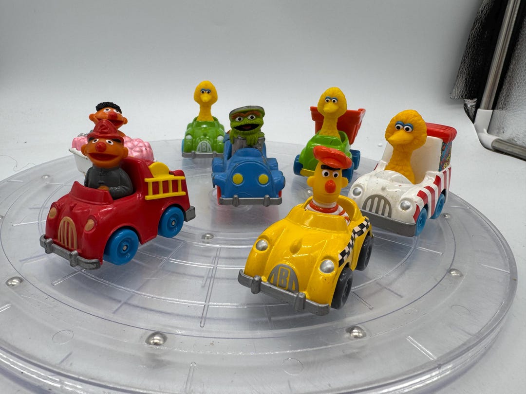 1981, 82, 83 and 87 Sesame Street Metal Toy Cars With Characters! Sold ...