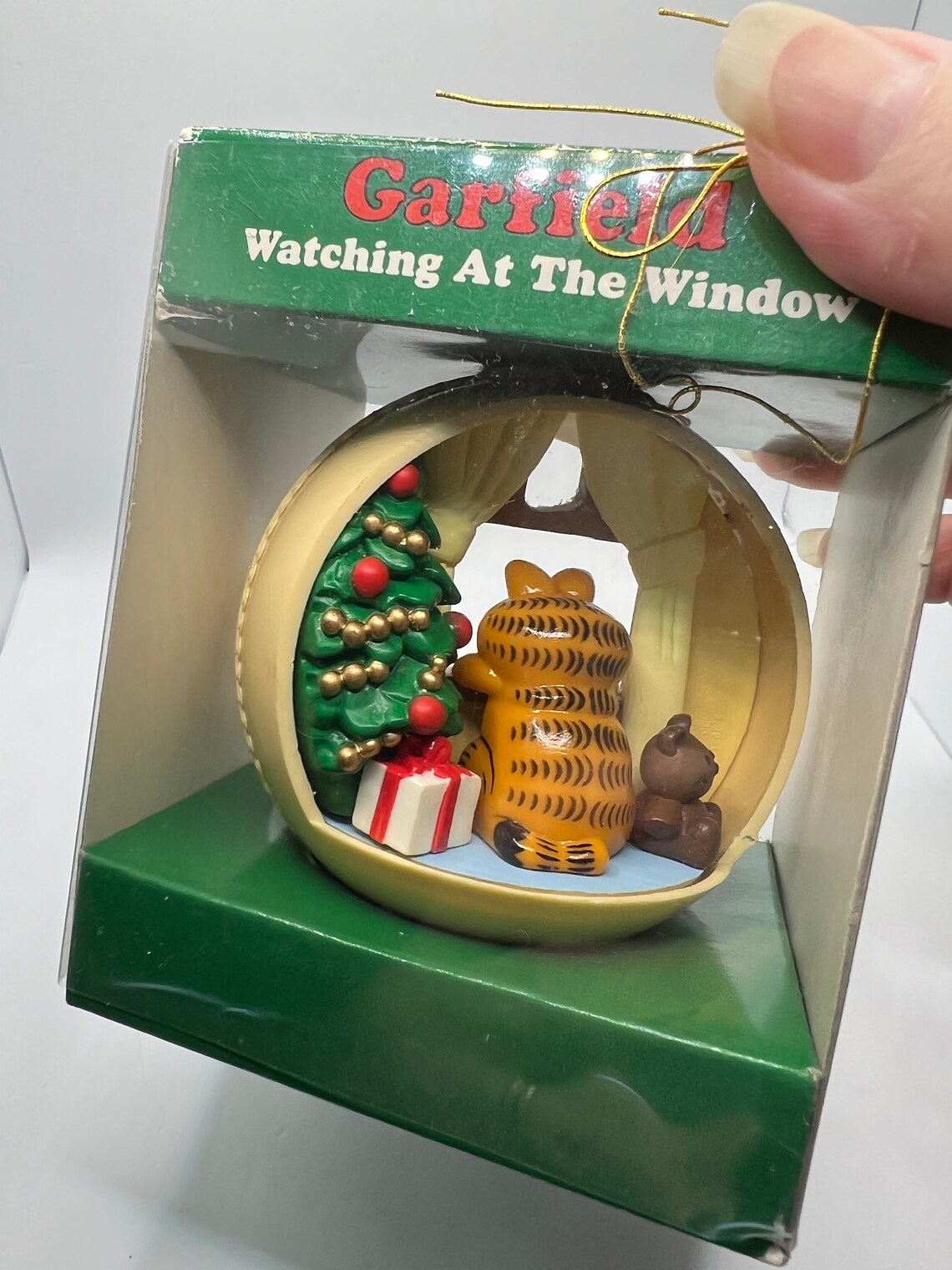 1978 Enesco Garfield “watching at the Window” Christmas Ornament. - Etsy