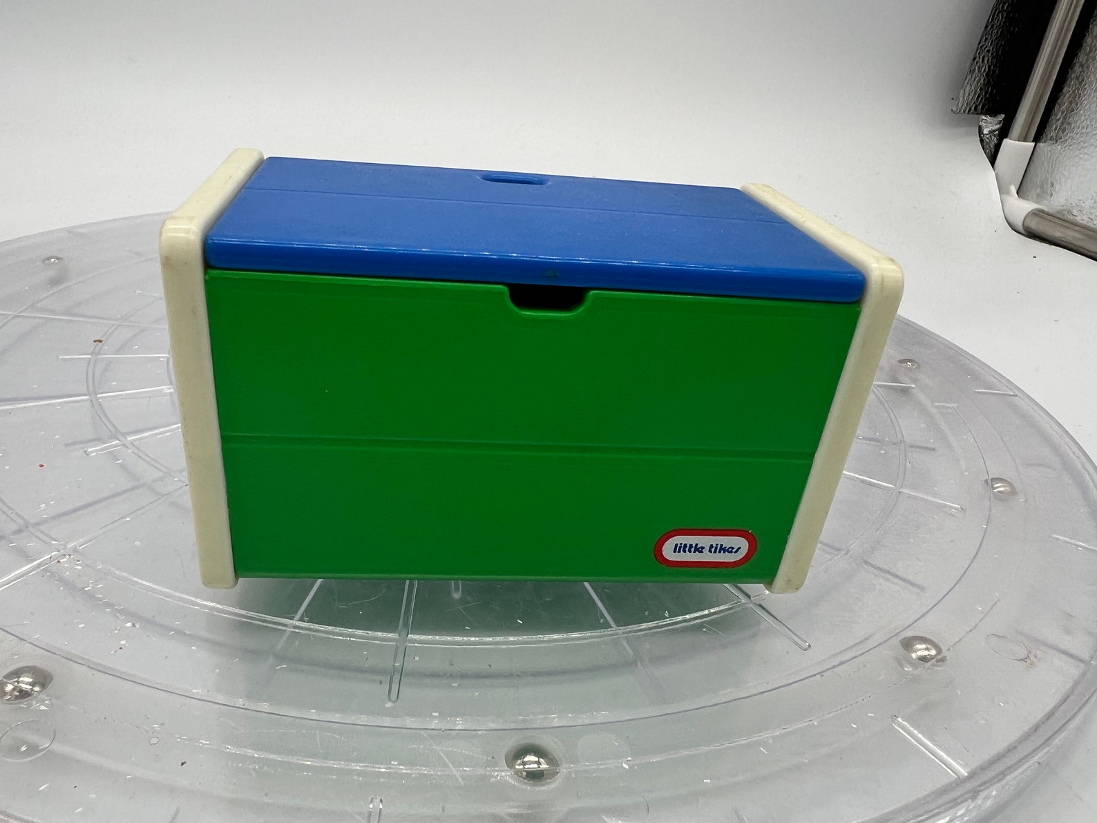 1990’s Little Tikes Dollhouse Green, Blue and White Toy Box - Etsy