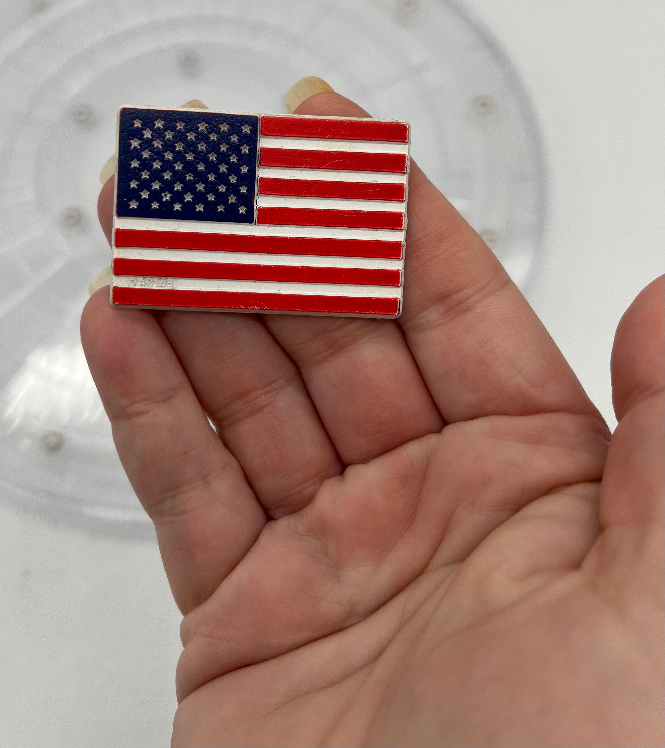 Vintage American Flag Rubber Refrigerator Magnets. Sold - Etsy