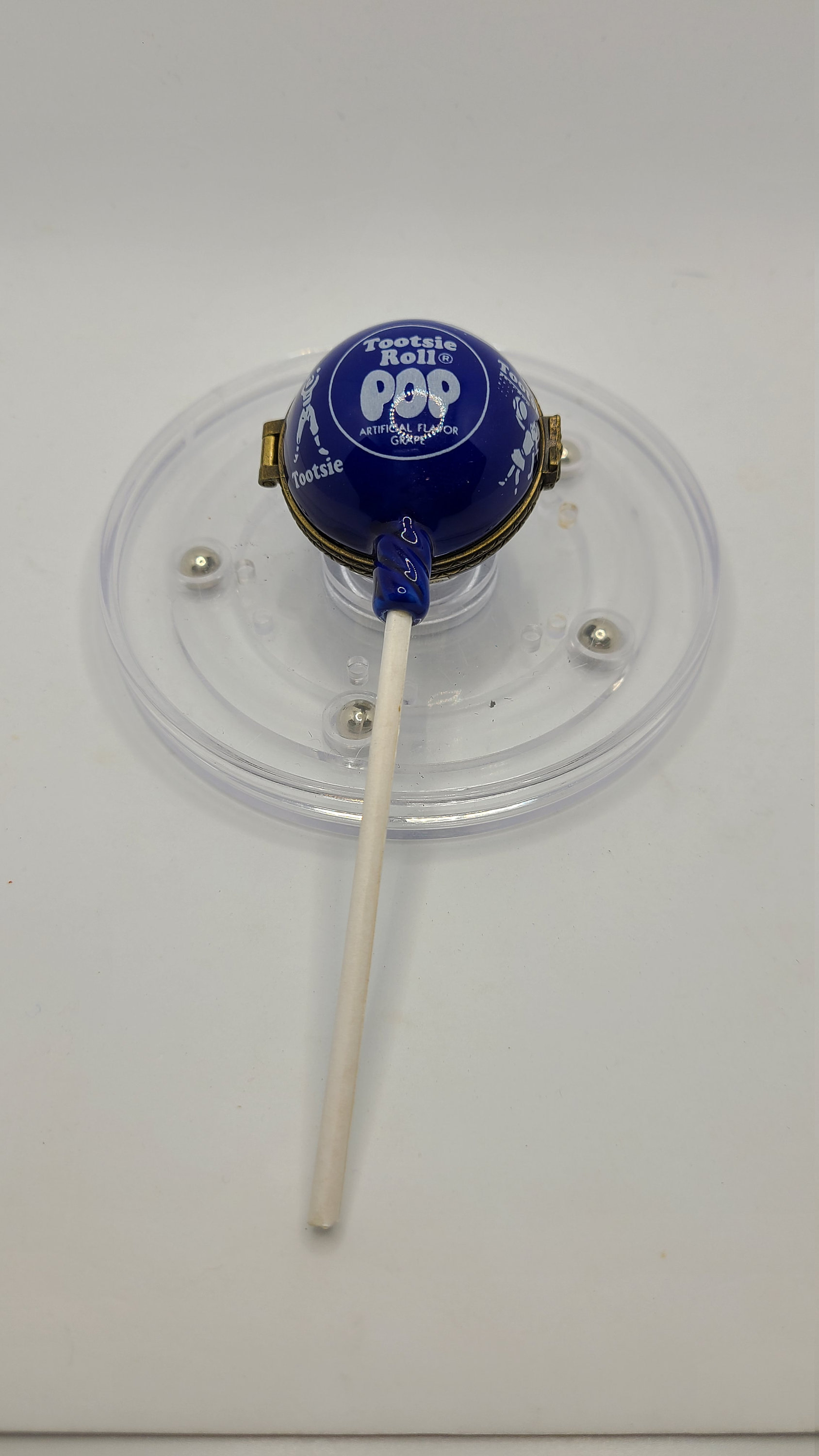 1998 Blue Tootsie Pop Porcelain Hinged Box With Original Box. | Etsy