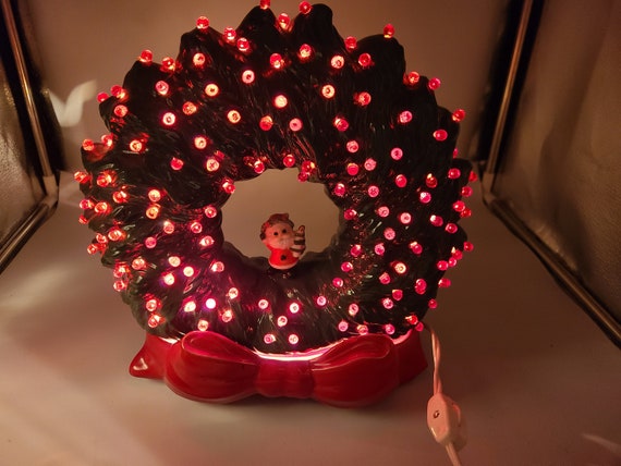 Vintage Hand Painted Ceramic Christmas Wreath for A Fireplace | Etsy