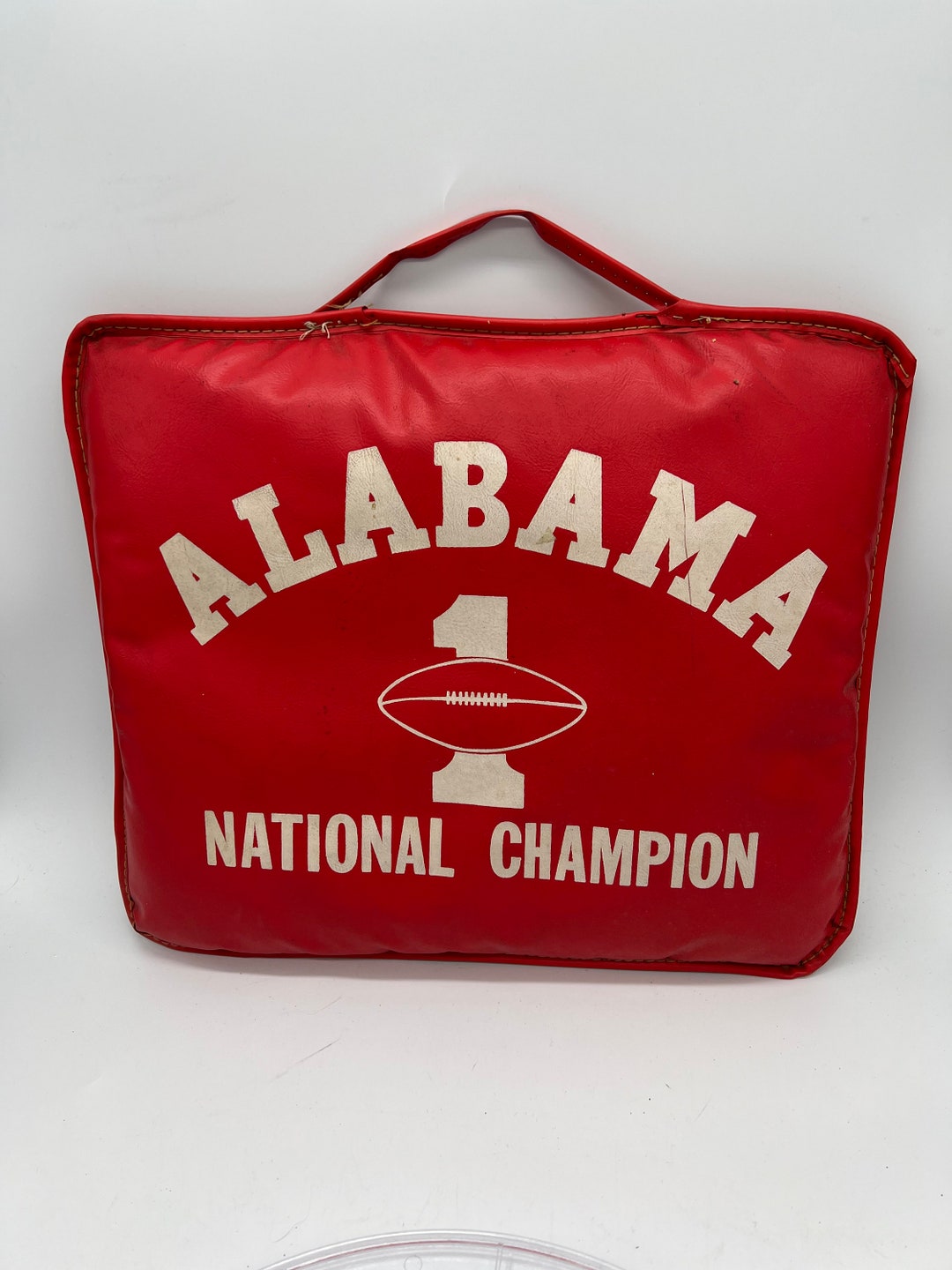 1960’s University of Alabama Number 1 National Champion Vinyl Cushion ...