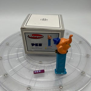 1999 PHB Elephant PEZ Candy Dispenser Porcelain Hinged Box With Pez ...