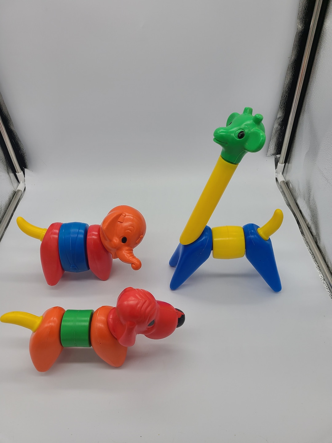 Vintage Lot of Tupperware Animals. Dog, Elephant and Giraffe ...