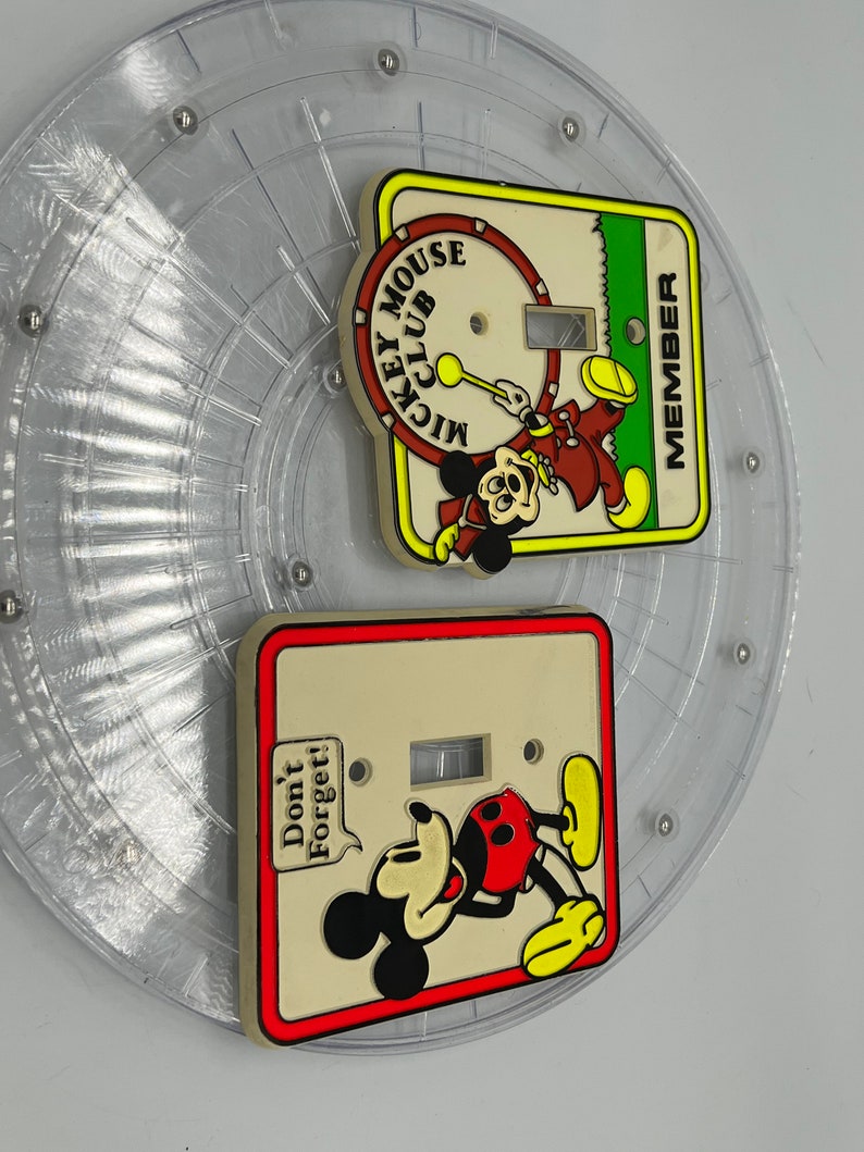 Vintage Disneys Mickey Mouse Light Switch Covers. Made in the - Etsy