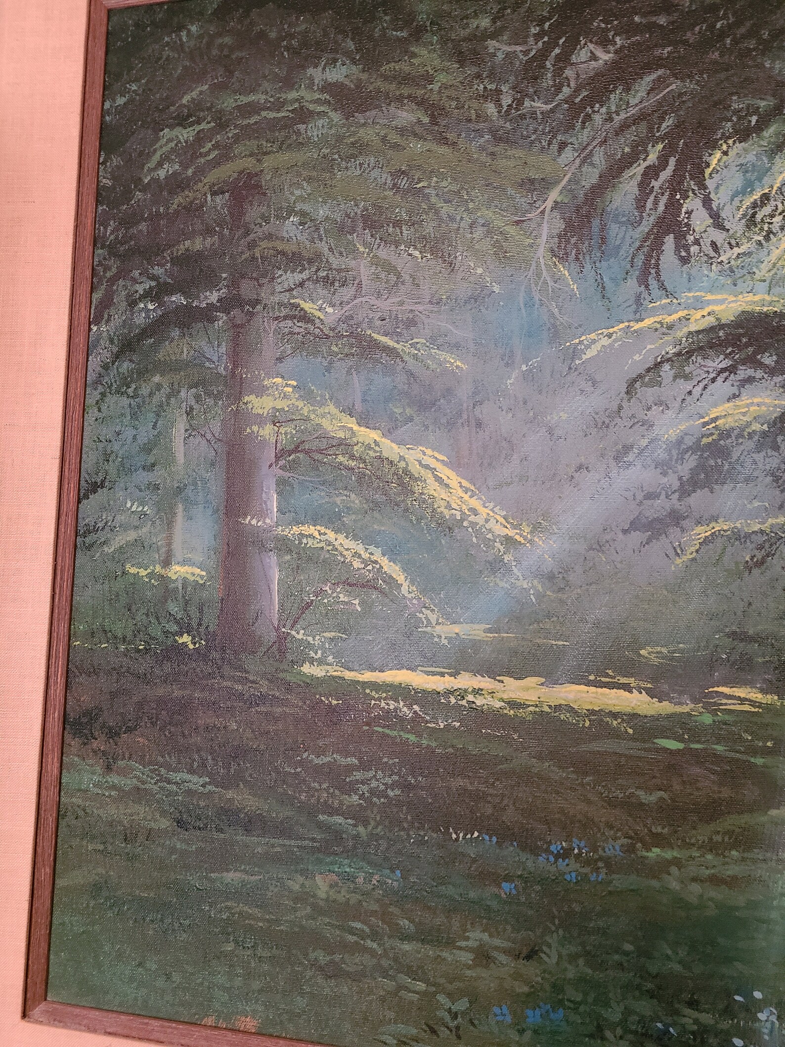 Vintage 1960s Donald F. Allan Forrest Painting. | Etsy