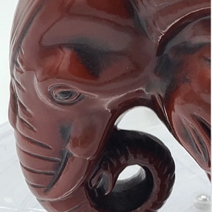 Vintage Ceramic Vernissage Red Elephant Figurine. - Etsy