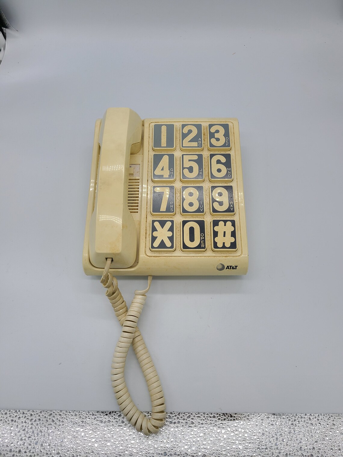 Vintage Large Number Push Button Telephone. | Etsy