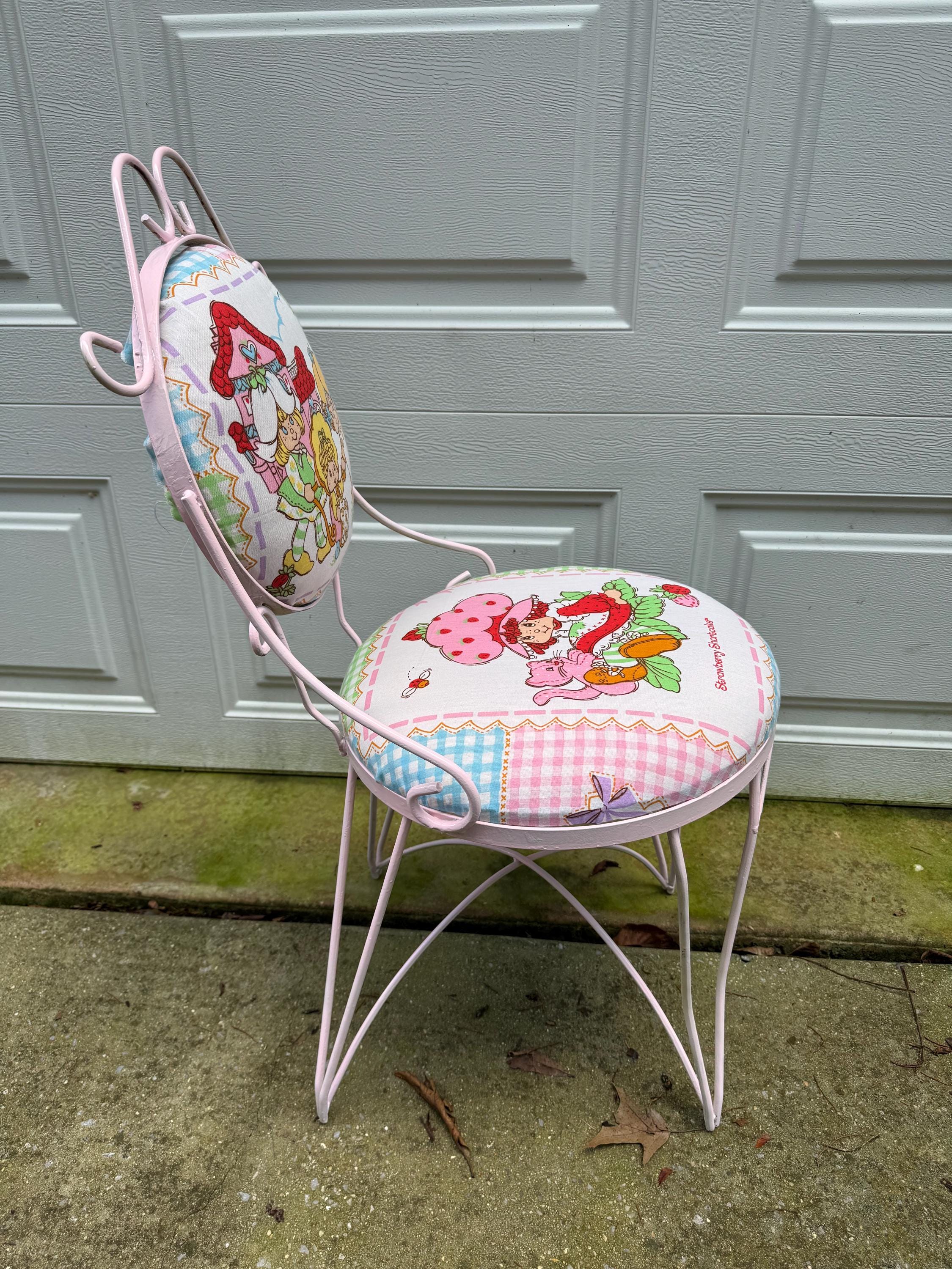 Strawberry Shortcake Cartoon Character Ice Cream Parlor Chair. - Etsy