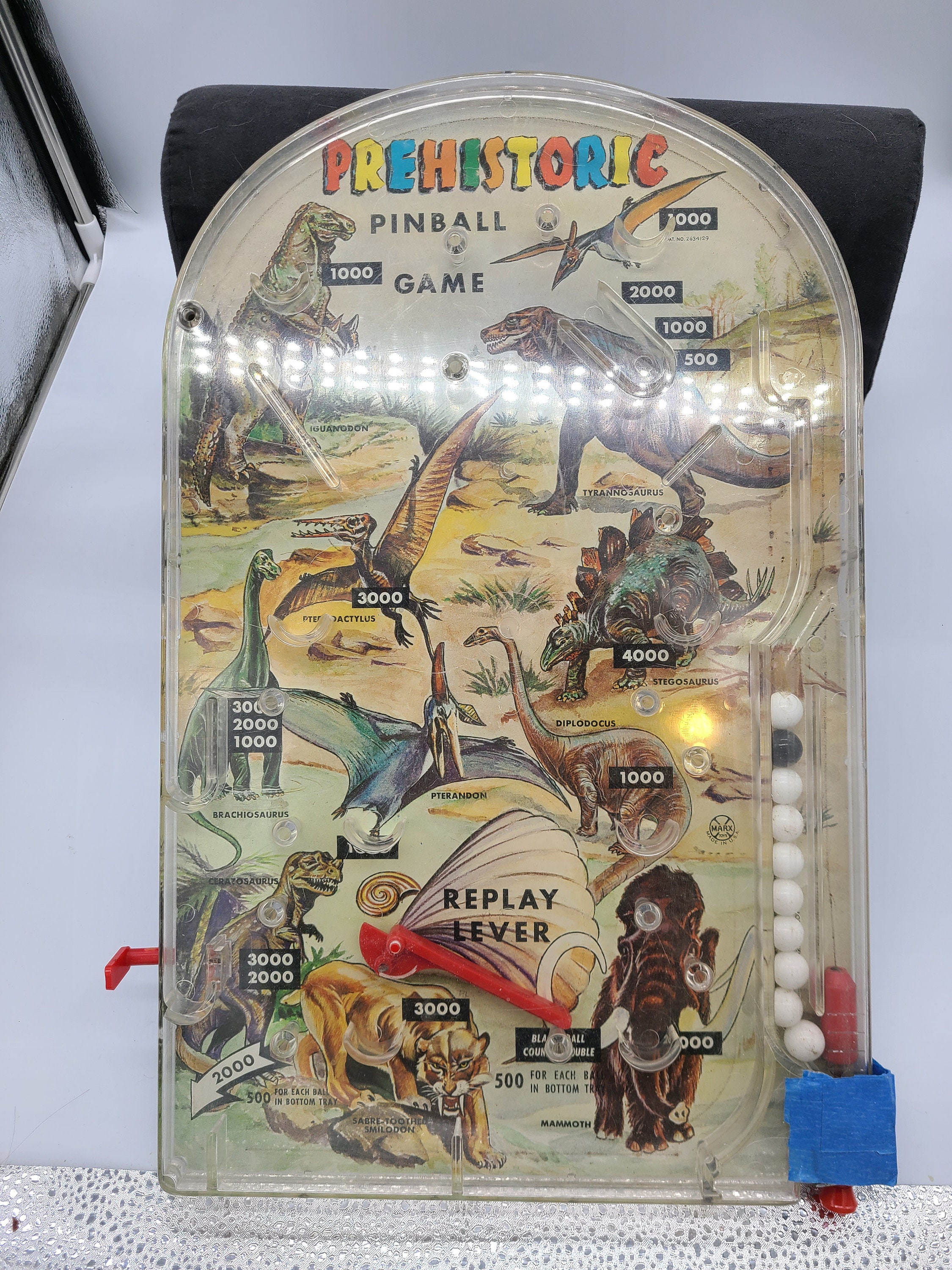 Vintage Marx Prehistoric Pinball Game. Made in the USA. - Etsy