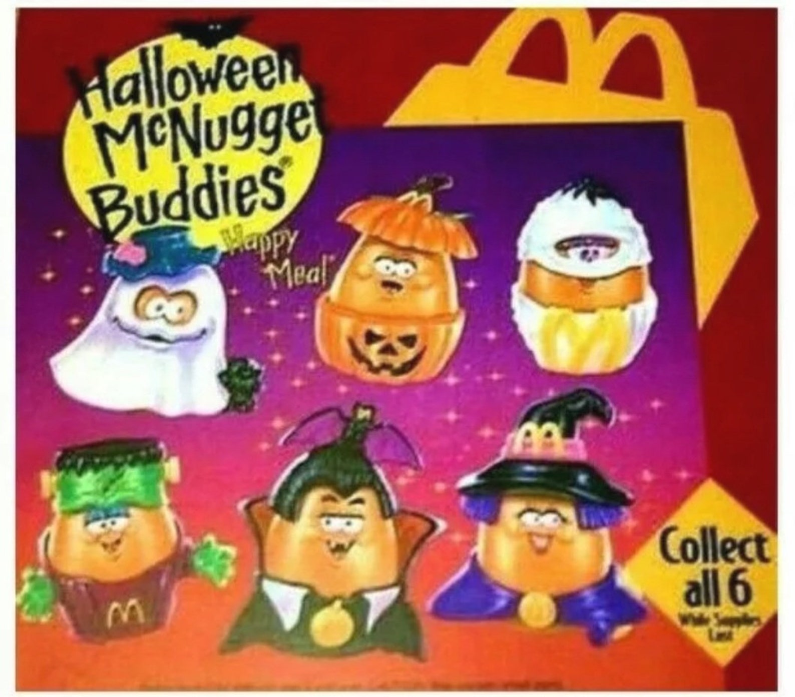 Vintage 1992 Mcdonald's Halloween Mcnuggets Set & Happy Meal Boxes - Etsy