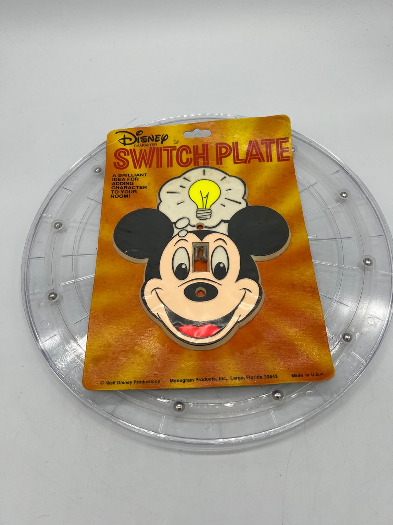 Vintage Disney’s Mickey Mouse Light Switch Cover Mint in Pack and Made ...