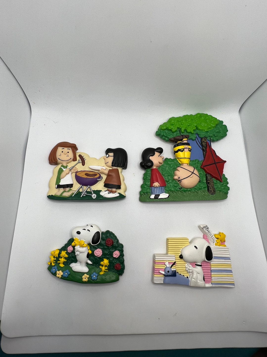 Sold Separately Peanuts Charlie Brown and Snoopy Resin 3D Refrigerator ...