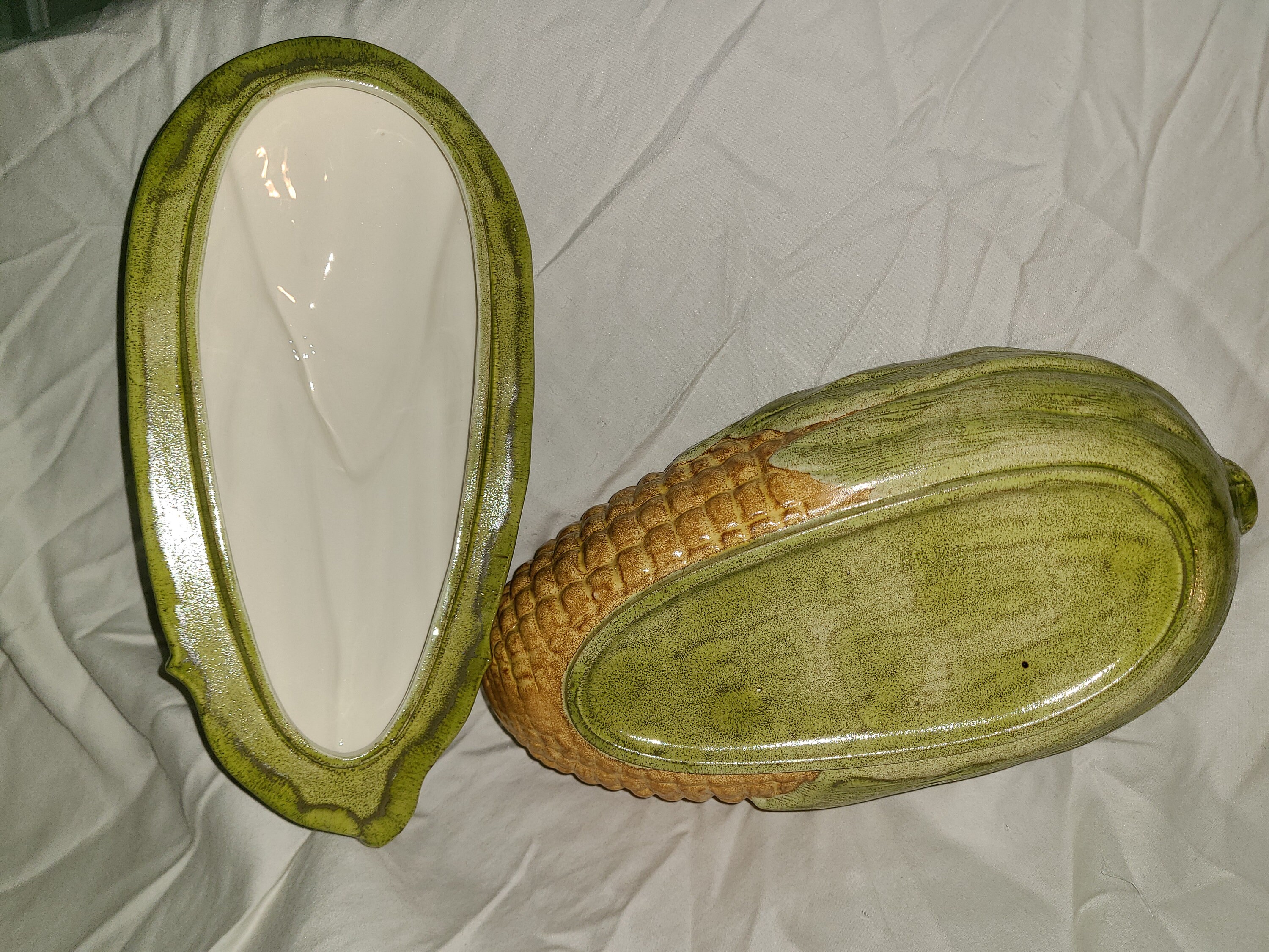 Beautiful Antique Hand Painted Ceramic Corn on the Cob Bowl | Etsy