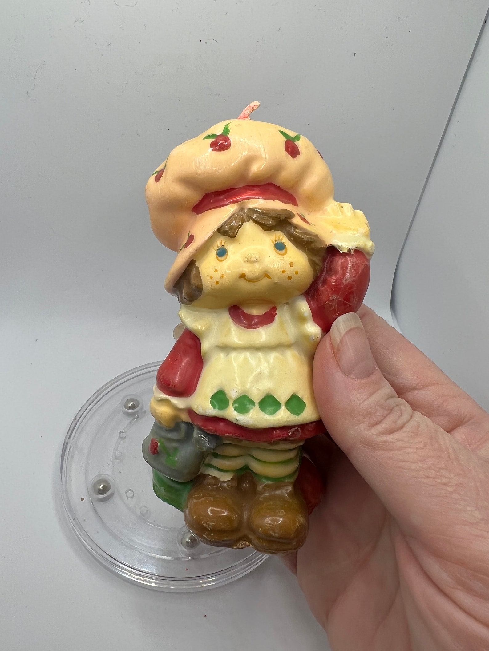 Vintage 3D Strawberry Shortcake Figure Candle. Never Used - Etsy