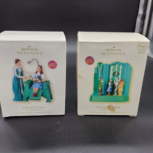 Vintage Hallmark Keepsake Wizard of Oz Christmas Ornaments. Enerald ...