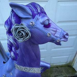 Pegasus Carousel Horse Purple With Silver Wings! Photo Prop! Party ...