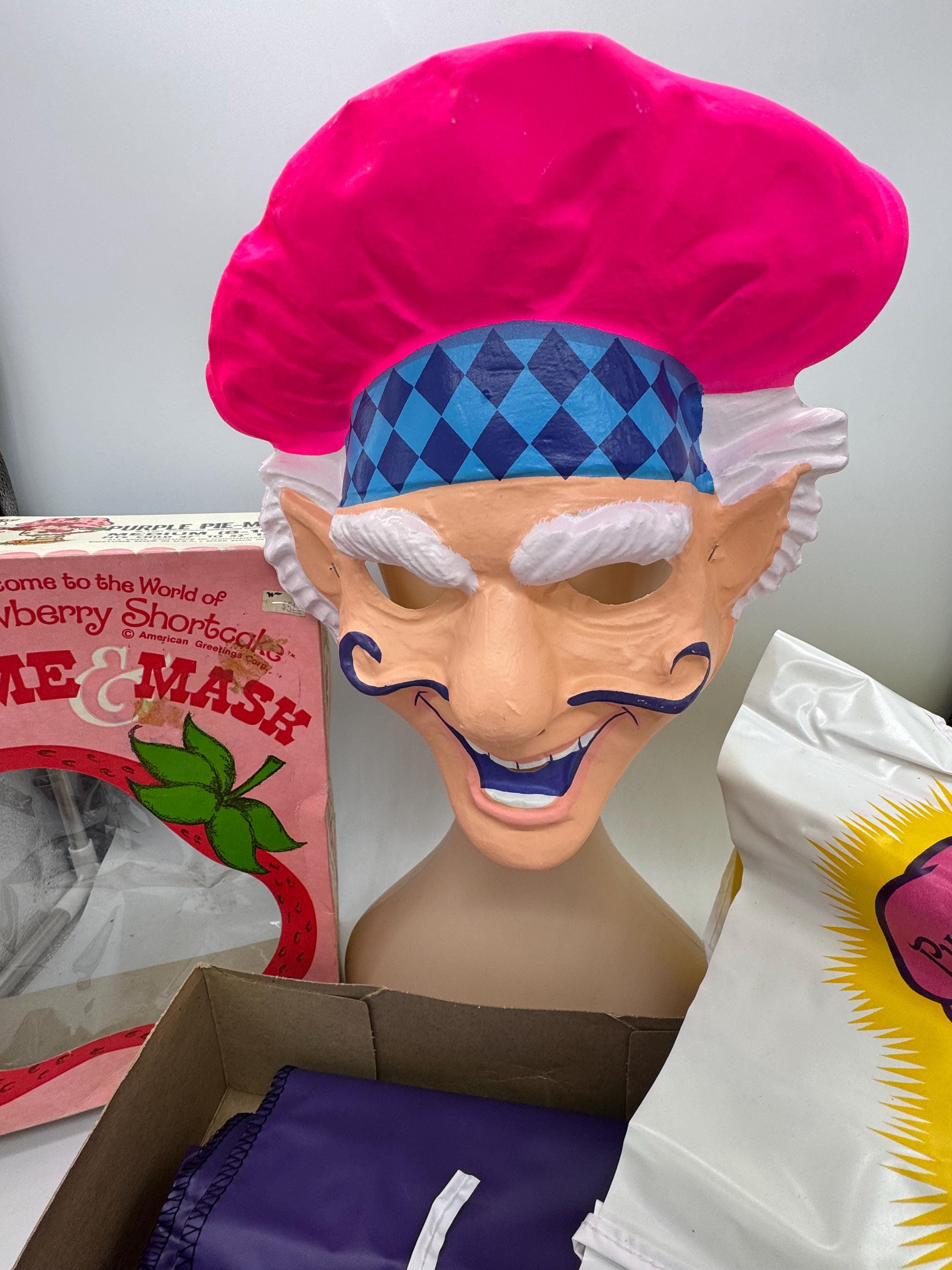 1981 Strawberry Shortcake the Purple Pieman Costume and Mask With Box ...