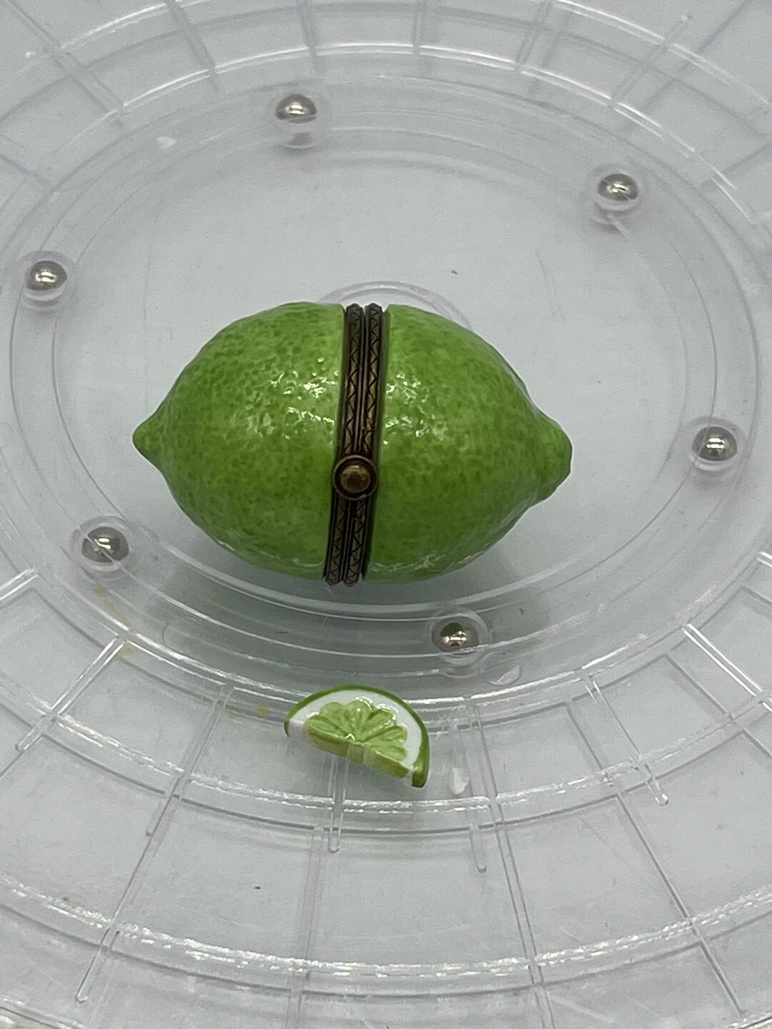 Midwest of Cannon Falls PHB Porcelain Hinged Box Fruit Series Lime ...