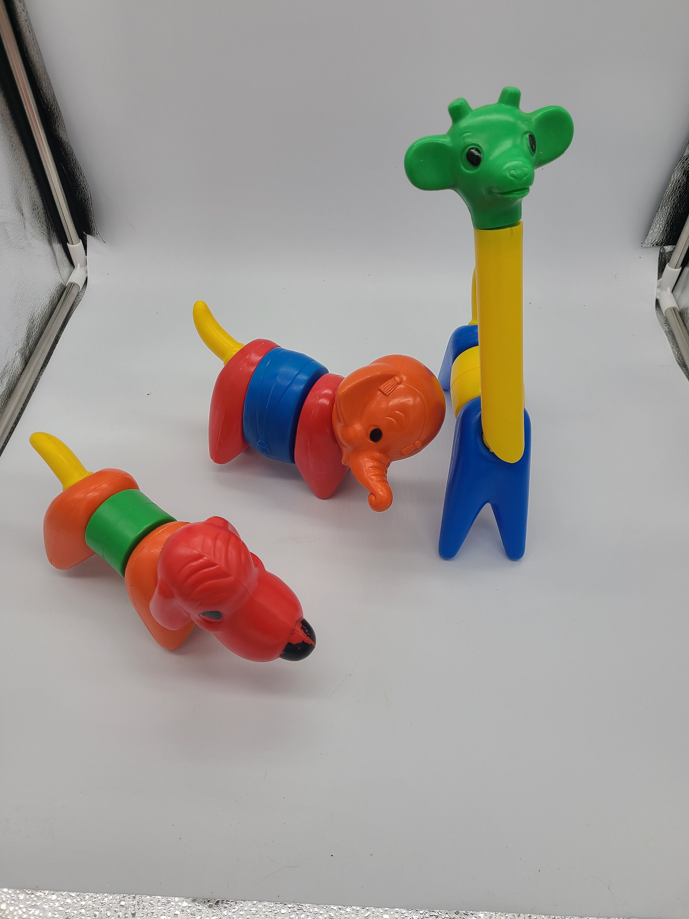 Vintage Lot of Tupperware Animals. Dog, Elephant and Giraffe ...