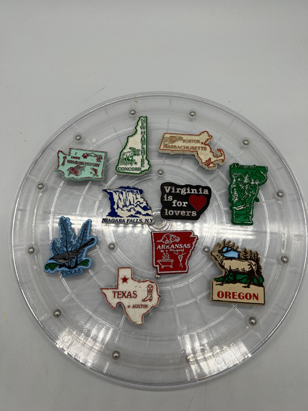 Various Vintage 1970’s States Novelty Refrigerator Magnets. Sold ...