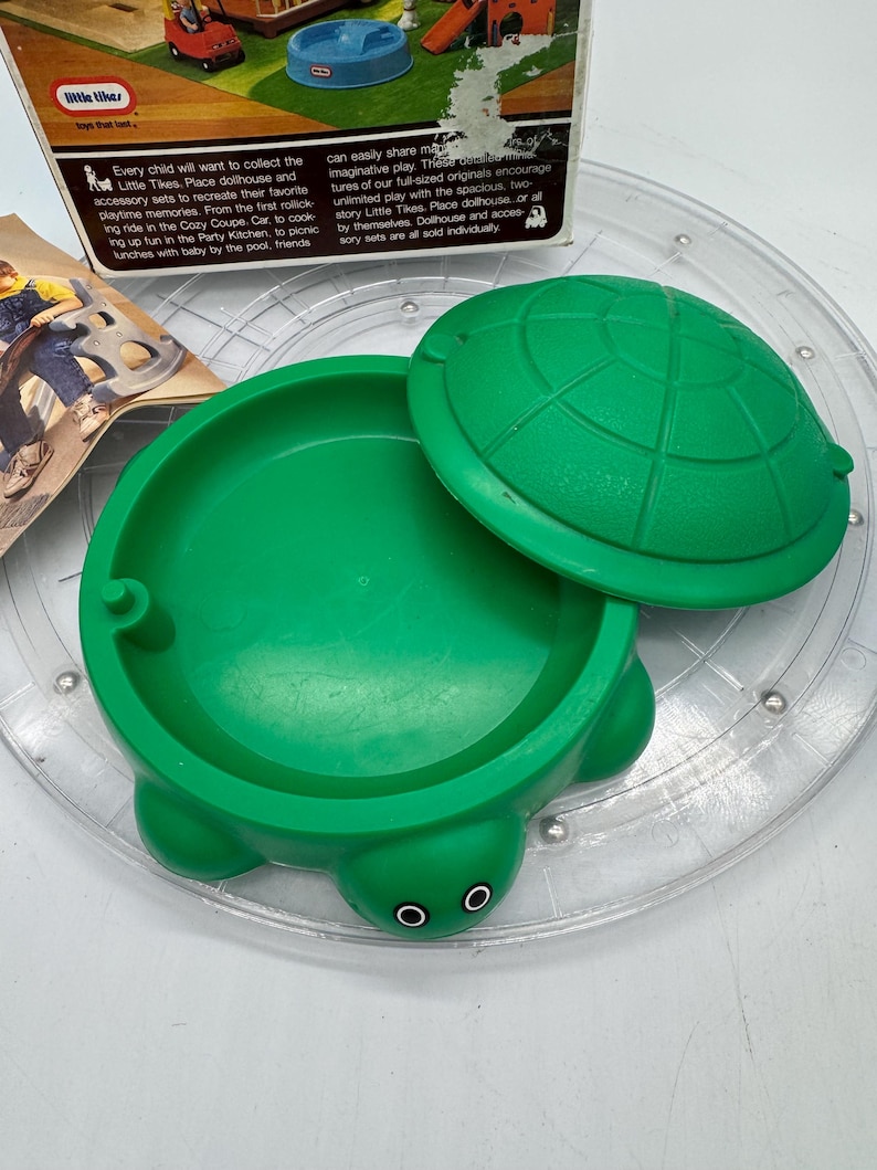 Vintage Little Tikes Turtle Sandbox & Swimming Pool 1980s Dollhouse ...