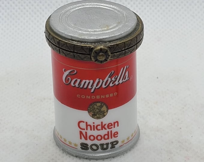 Vintage 1997 Campbell's Chicken Noodle Soup Porcelain Hinged Box. - Etsy