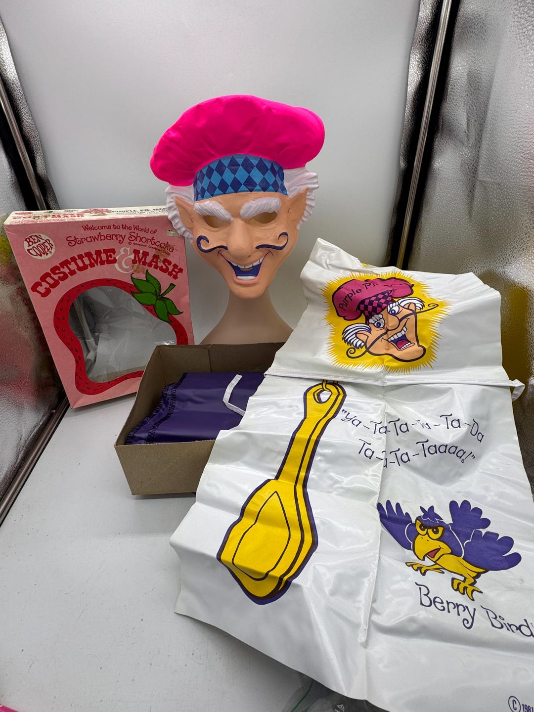 1981 Strawberry Shortcake the Purple Pieman Costume and Mask With Box ...