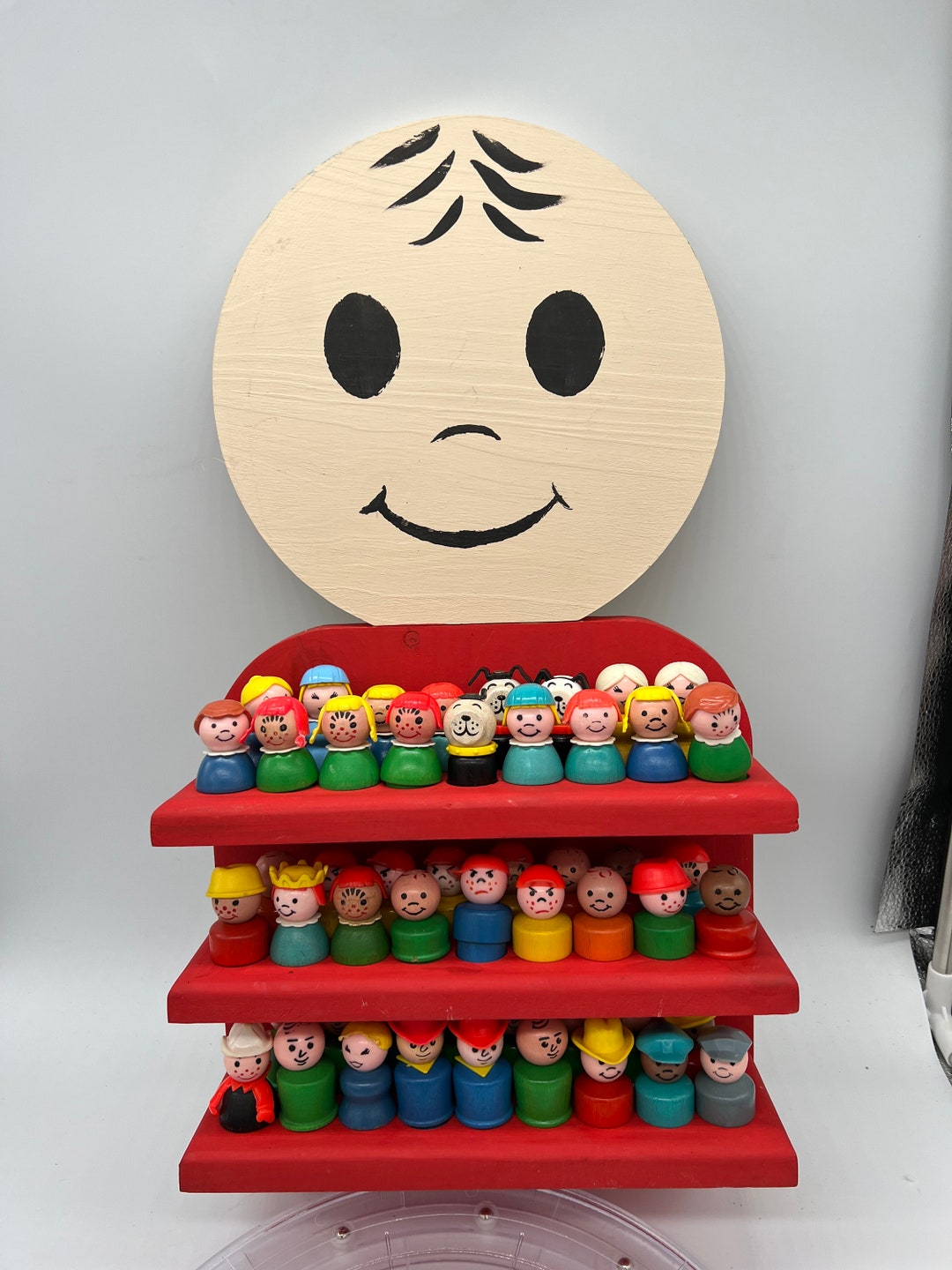 Fisher-price Little People Wood Boy Wall Shelf for Collecting Little ...