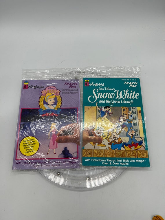 1992 and 1993 Colorforms Disneys Cinderella and Snowwhite - Etsy