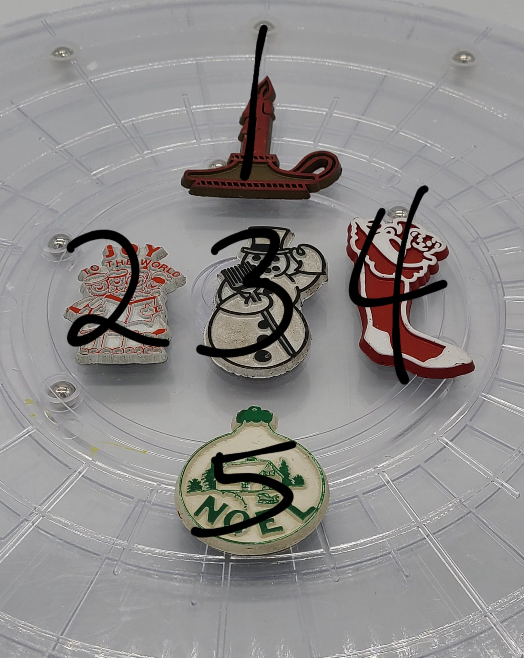 Vintage 1970s Christmas Themed Refrigerator Magnets. Sold - Etsy