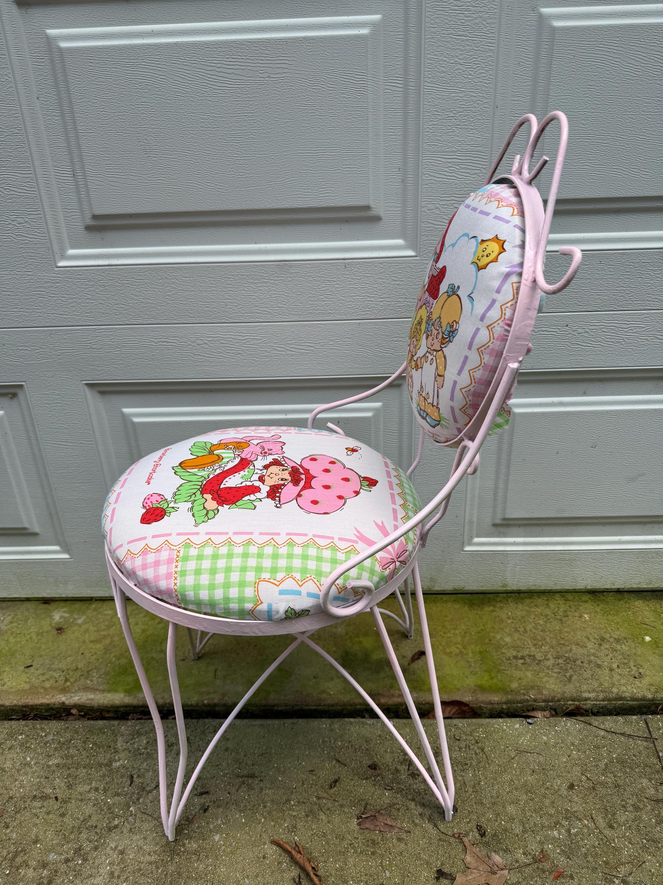 Strawberry Shortcake Cartoon Character Ice Cream Parlor Chair. - Etsy