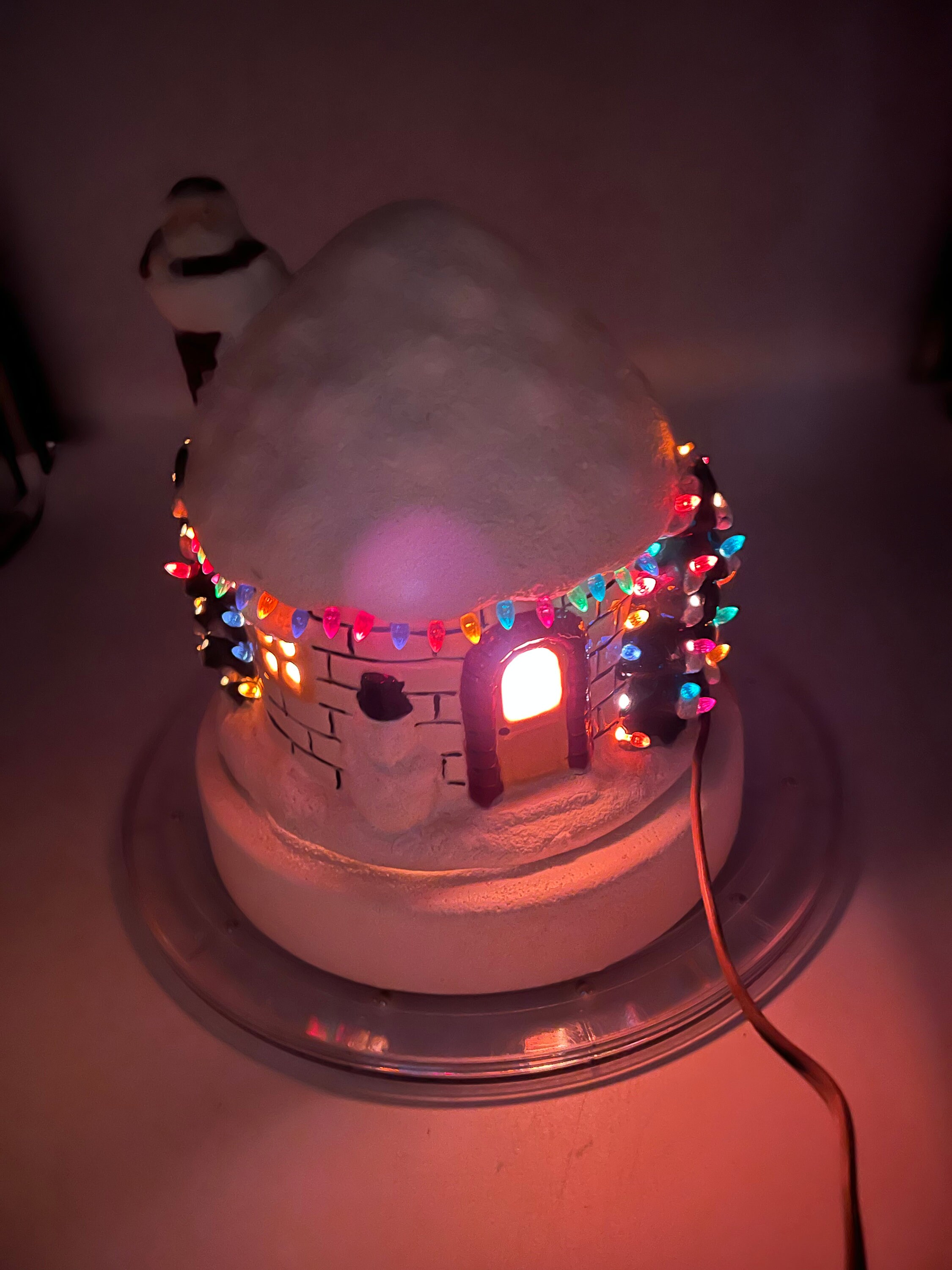 Vintage Christmas Dome Shaped Snow Village House Christmas - Etsy