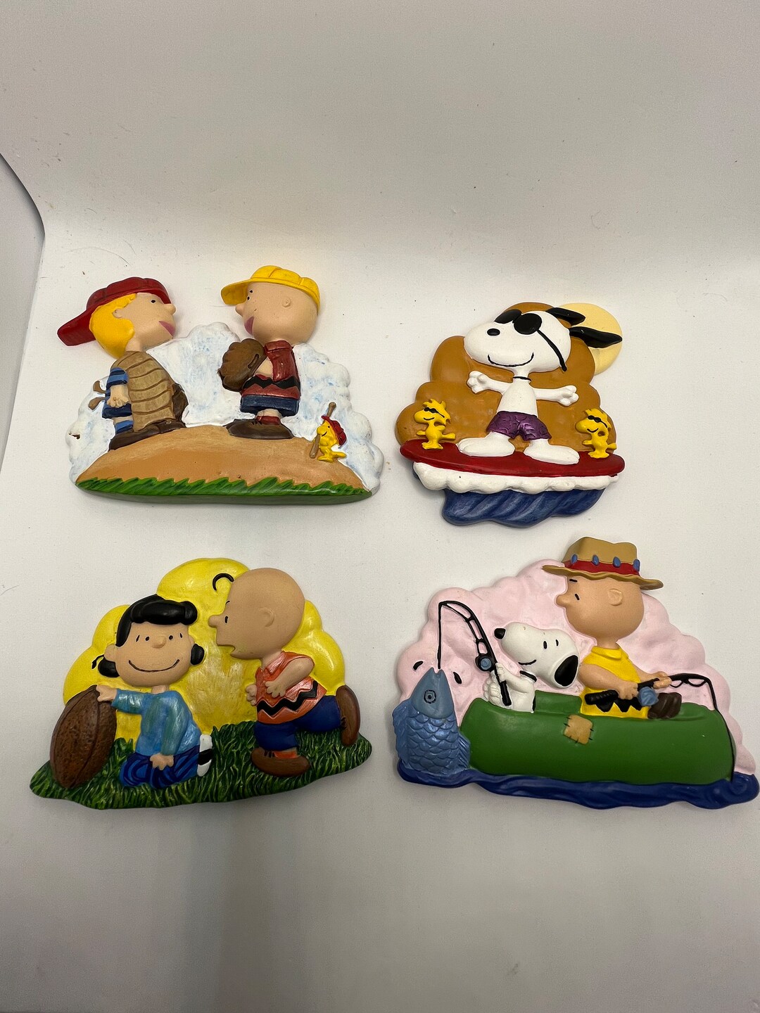 Sold Separately! Peanuts Charlie Brown and Snoopy Resin 3D Refrigerator ...
