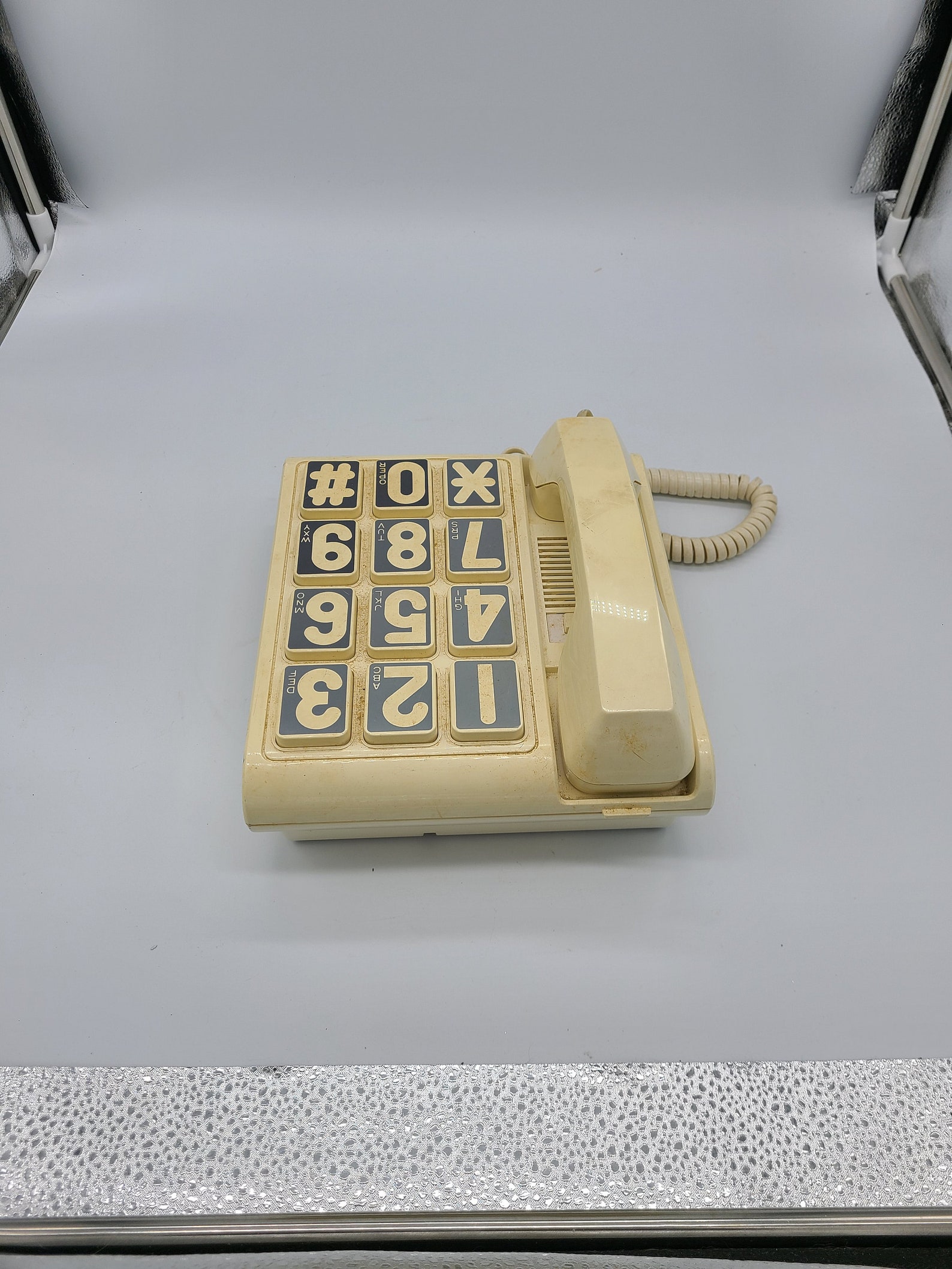 Vintage Large Number Push Button Telephone. - Etsy