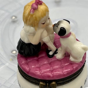 Eloise PHB Porcelain Hinged Box With Weenie the Pug! - Etsy