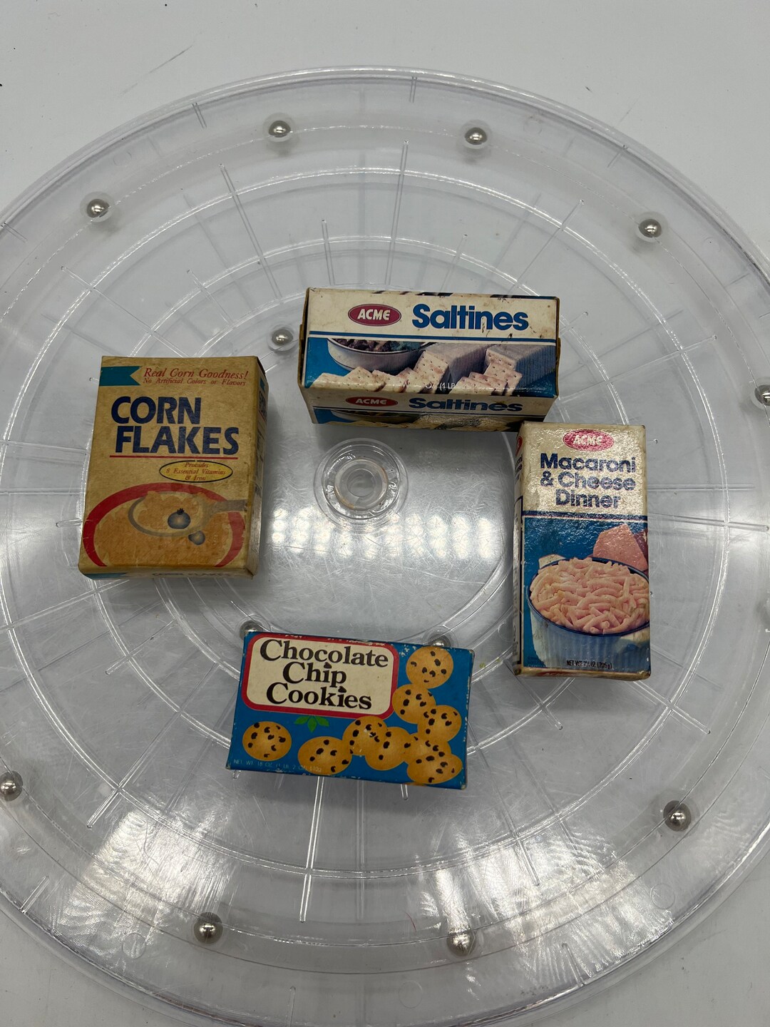 Vintage ACME Saltines, Macaroni and Cheese, Chocolate Chip Cookies and ...