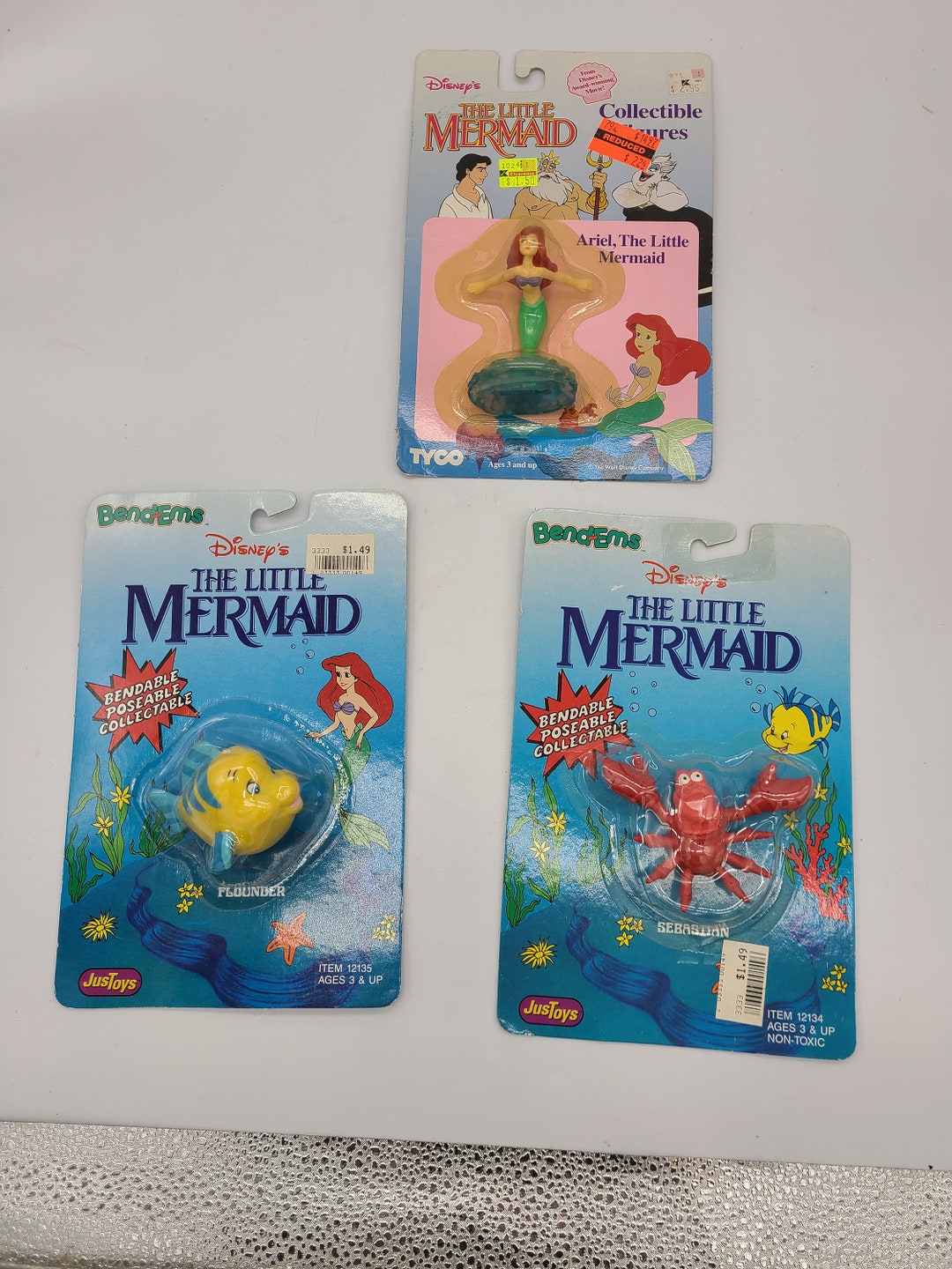 1990s Disney's the Little Mermaid Action Figures Mint in Pack. - Etsy UK