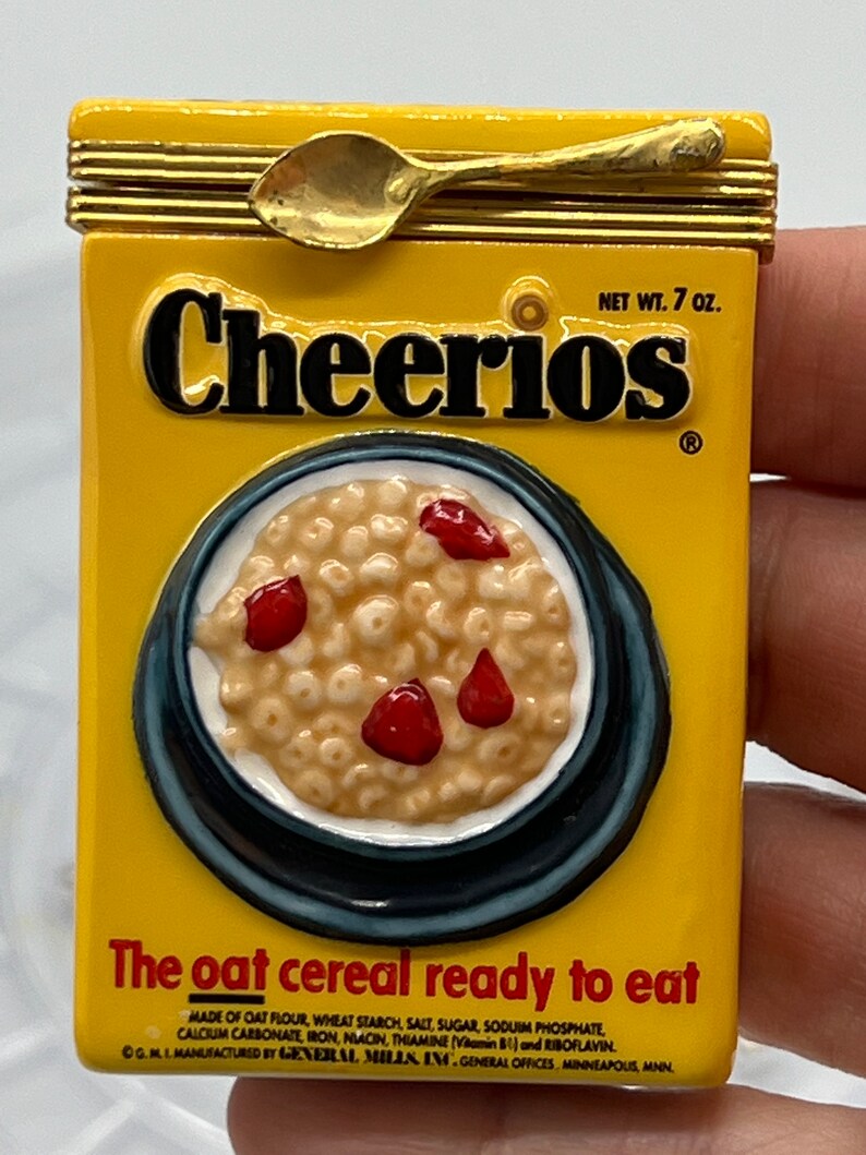 The Franklin Mint Cheerios Cereal PHB Porcelain Hinged Box. - Etsy Canada