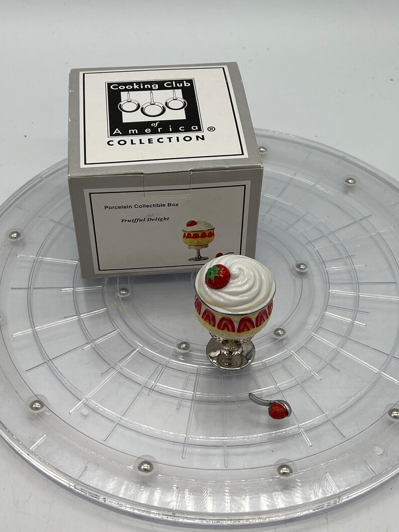 Fruit Delight PHB Porcelain Hinged Box With Spoon With - Etsy