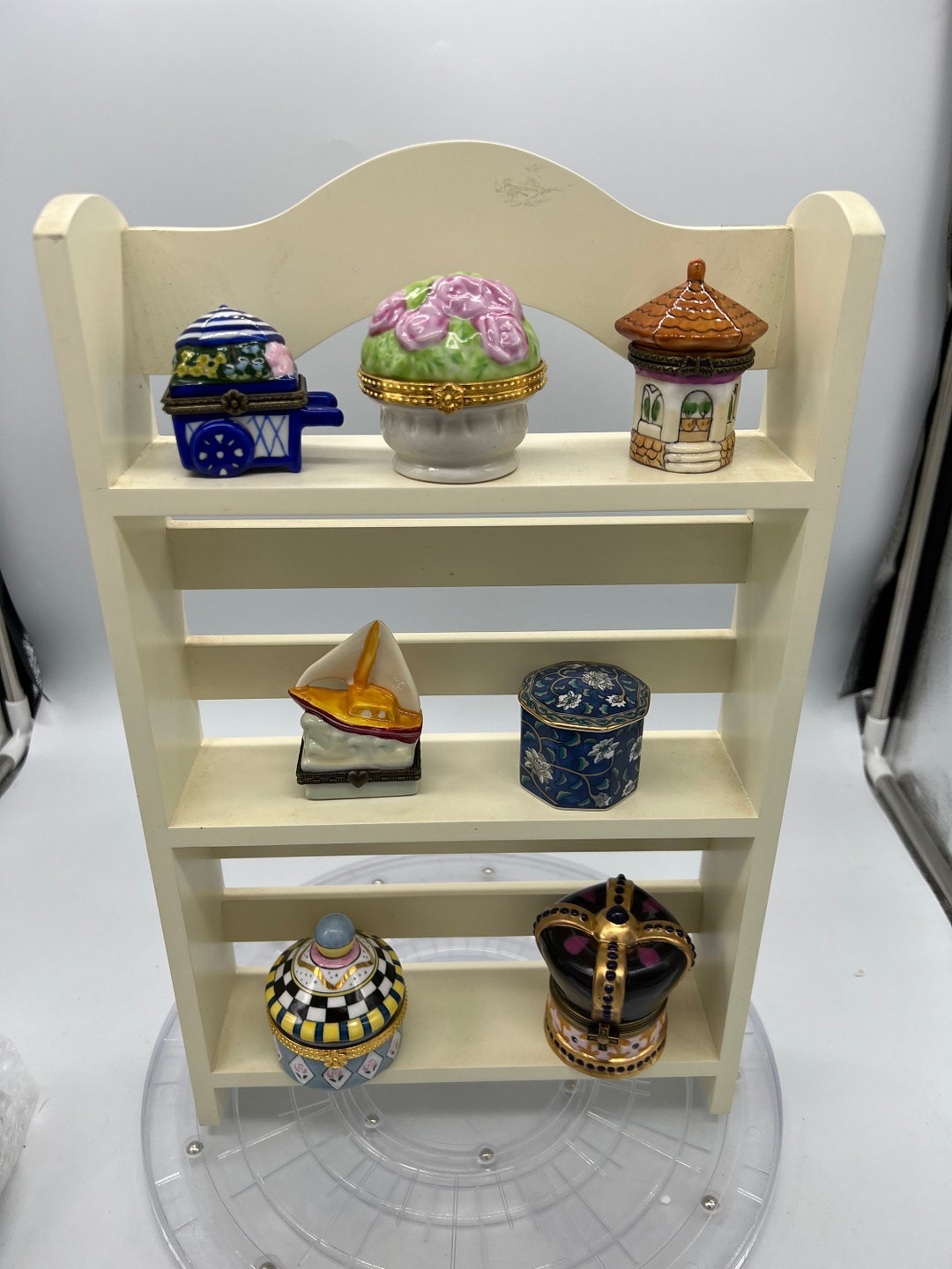 Various PHB Porcelain Hinged Boxes. Bombay and A Etude Trinket Box ...