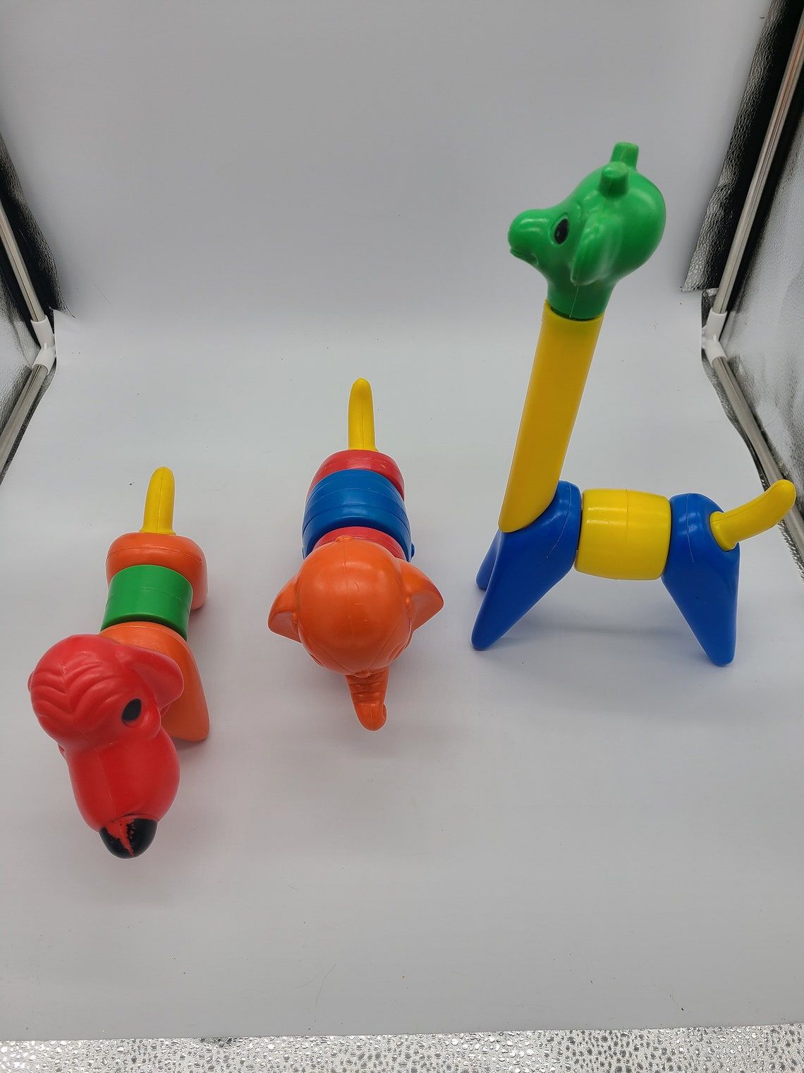 Vintage Lot of Tupperware Animals. Dog, Elephant and Giraffe ...