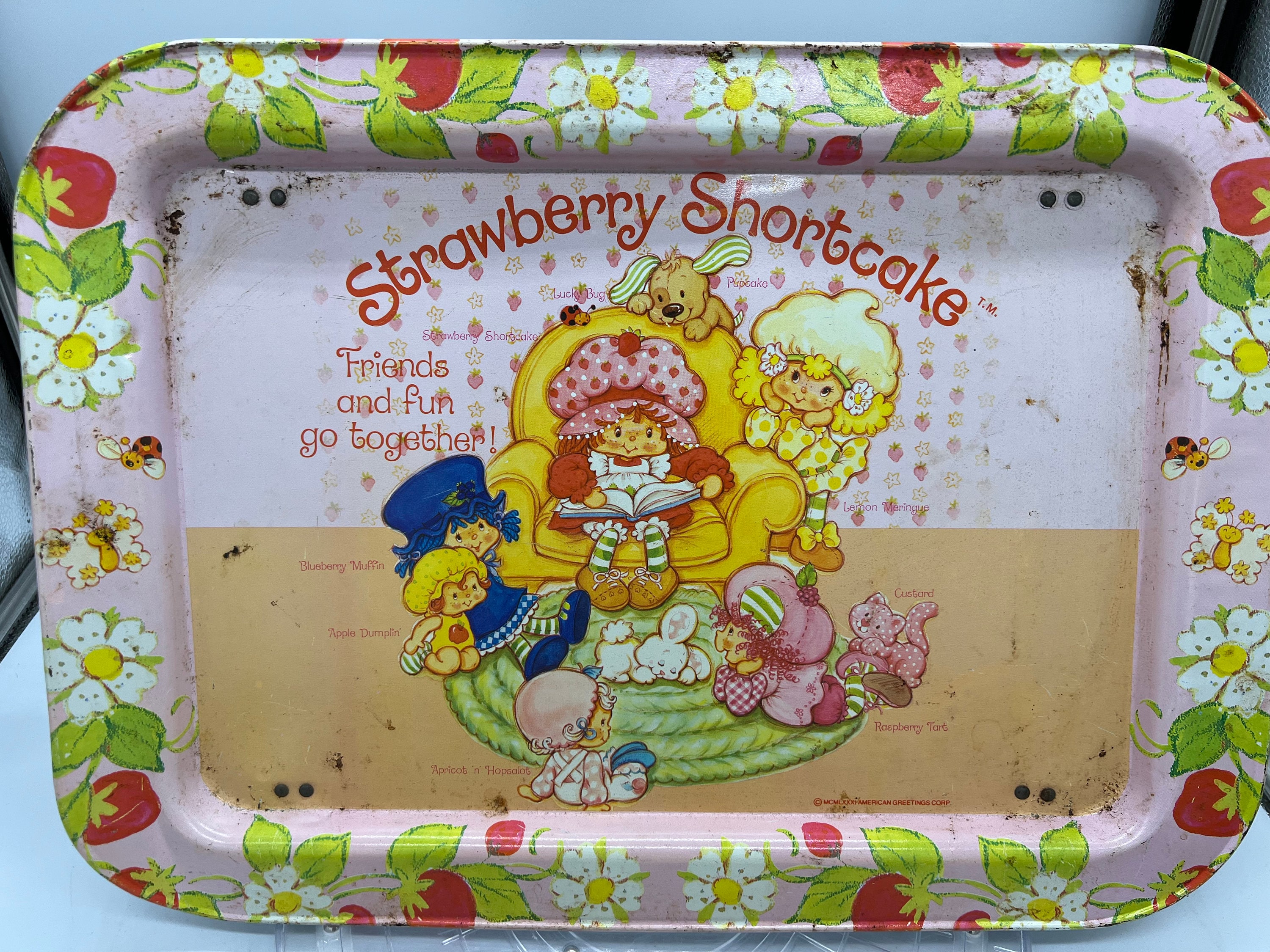 1980s Strawberry Shortcake Metal TV Tray. Etsy