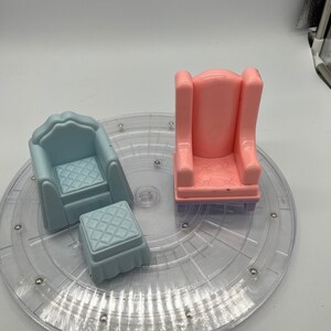 1990s Playskool Dollhouse Chair and Ottoman - Etsy