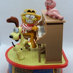 Vintage 1980s Garfield Jim Davis "the Entertainer" Music Box. - Etsy