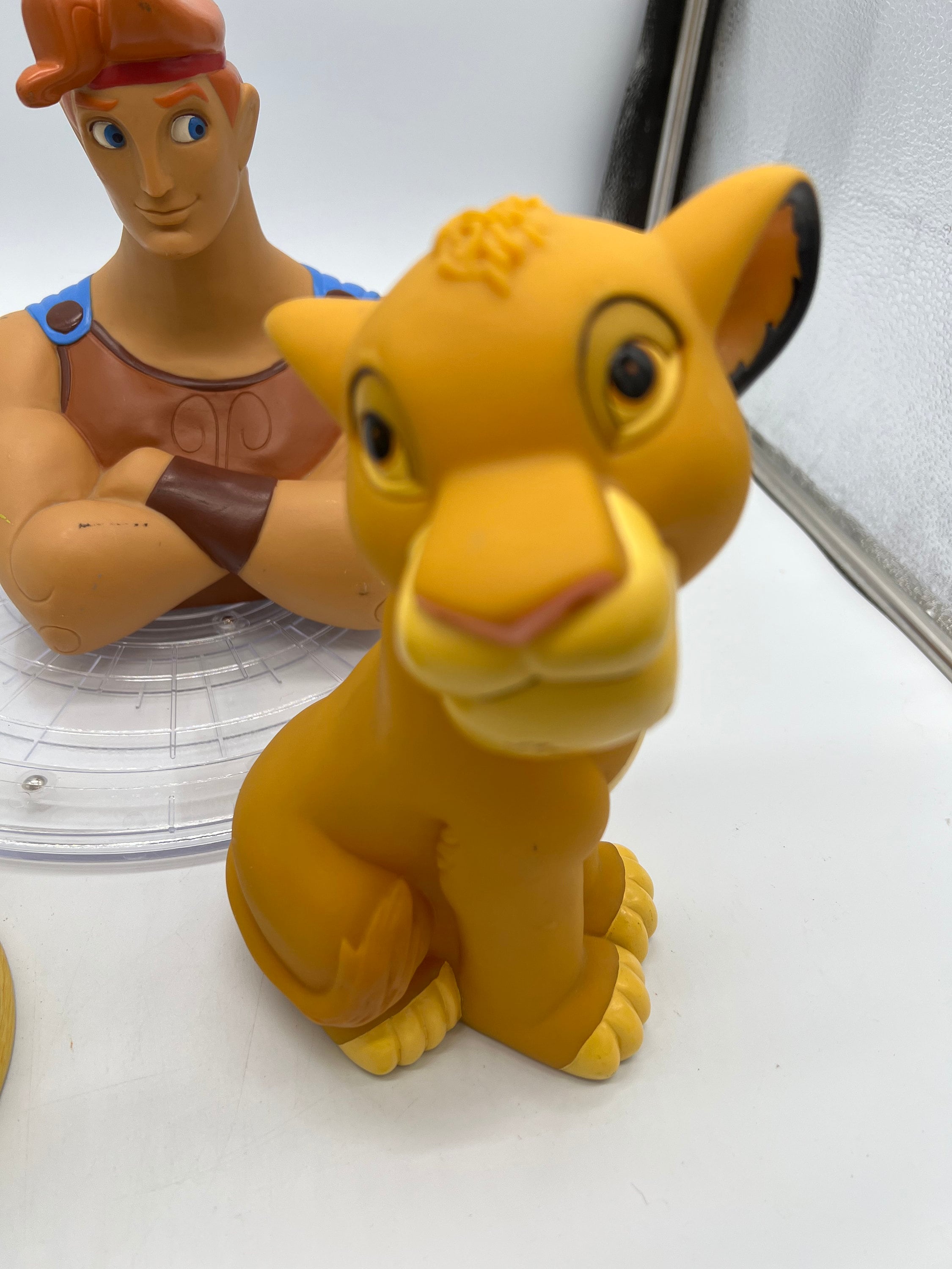 Vintage Disney Simba Buzz and Woody and Hercules Piggy Banks. | Etsy