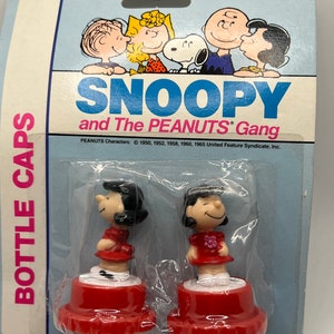 Vintage Peanuts Lucy Character Bottle Caps Mint in Pack. - Etsy