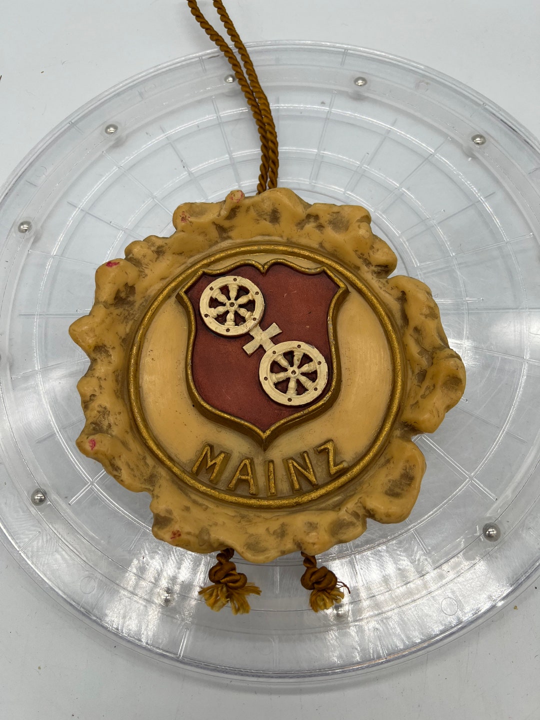 Antique 3D German Wax Family Crest Wall Plaque. - Etsy